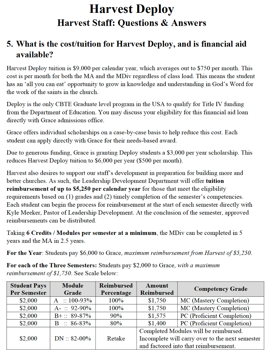 Harvest Deploy Reimbursement Form – Harvest Forms
